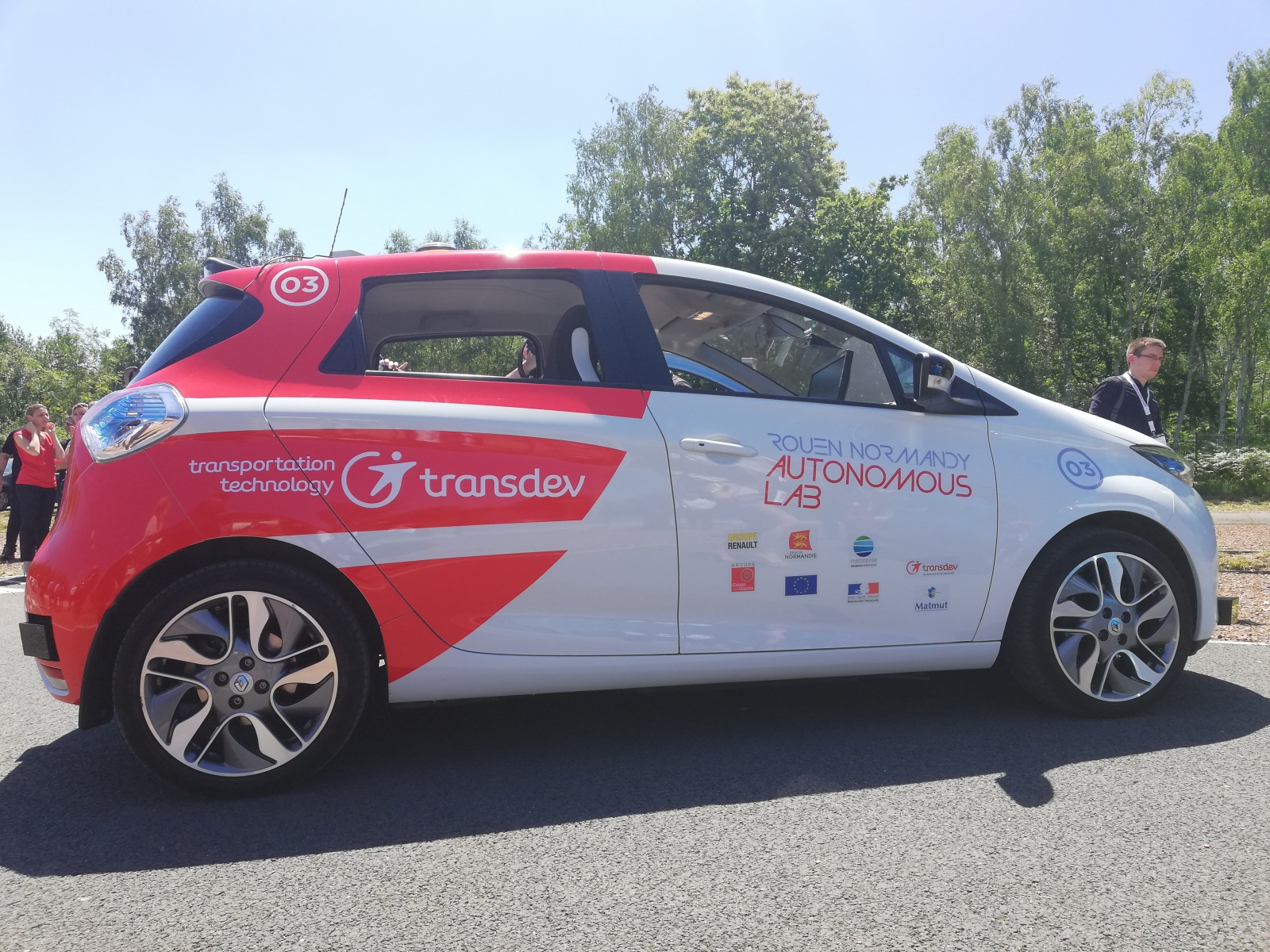 Des navettes autonomes Transdev à Rouen