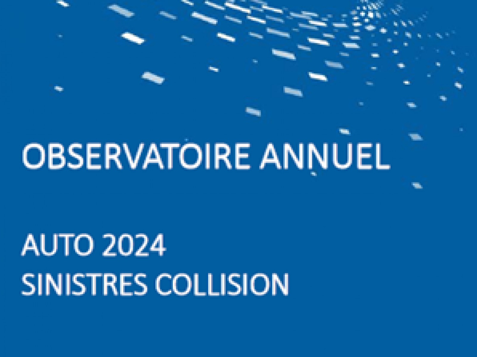 Observatoire 2024 SRA sinistres collision auto